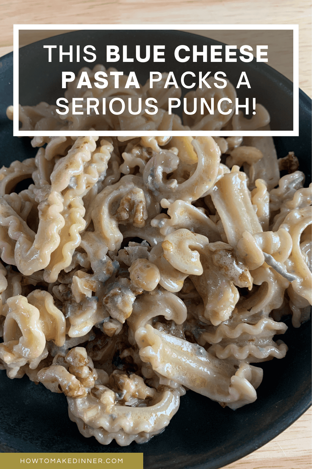 Creamy Blue Cheese Pasta Recipe with Lemon and Walnuts - How To Make Dinner